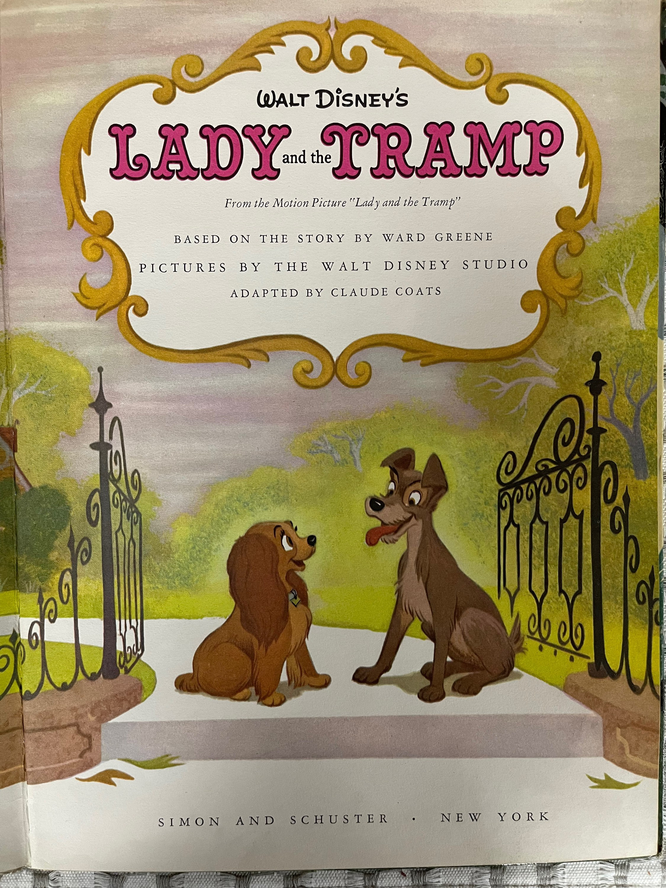 1955 Walt Disneys LADY and the TRAMP A Big Golden Book - Etsy