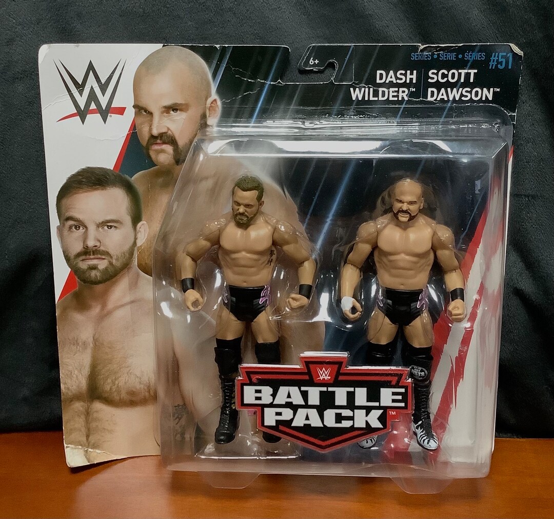 2017 Unopened Mattel Wrestlers Battle Pack "dash Wilder & Scott Dawson" Figures - Etsy