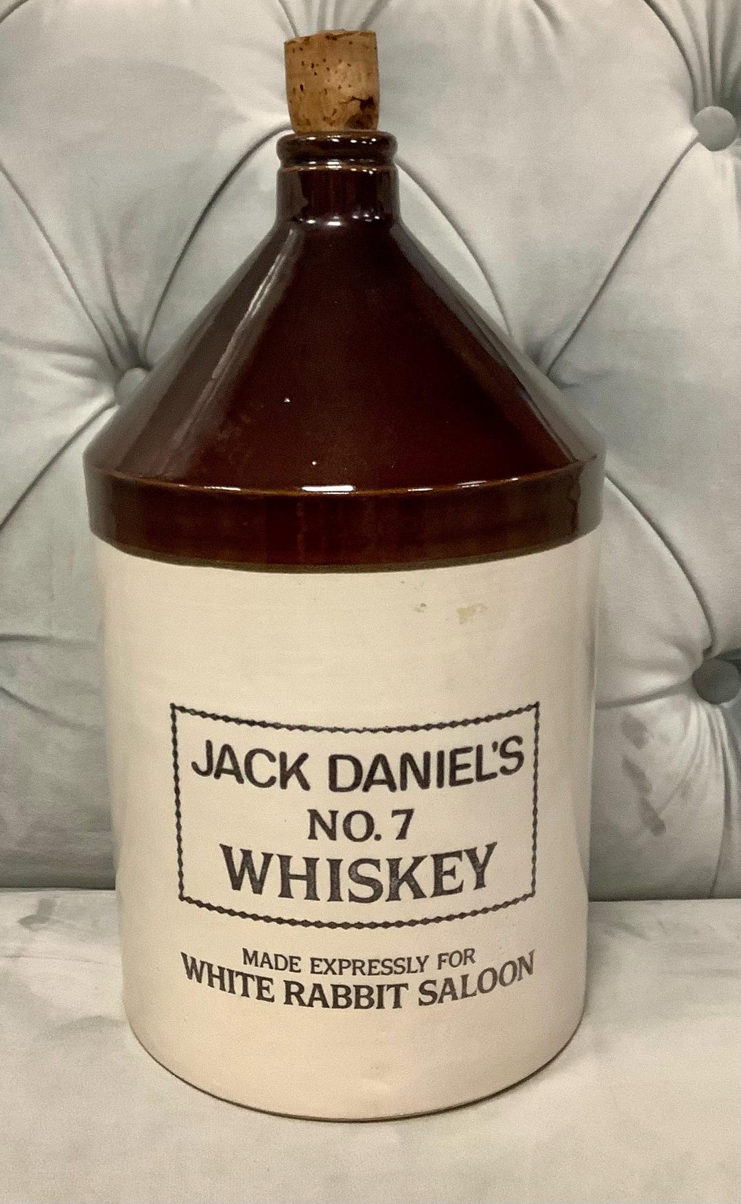 Vintage Jack Daniels "white Rabbit Saloon" Glass Jug - Etsy
