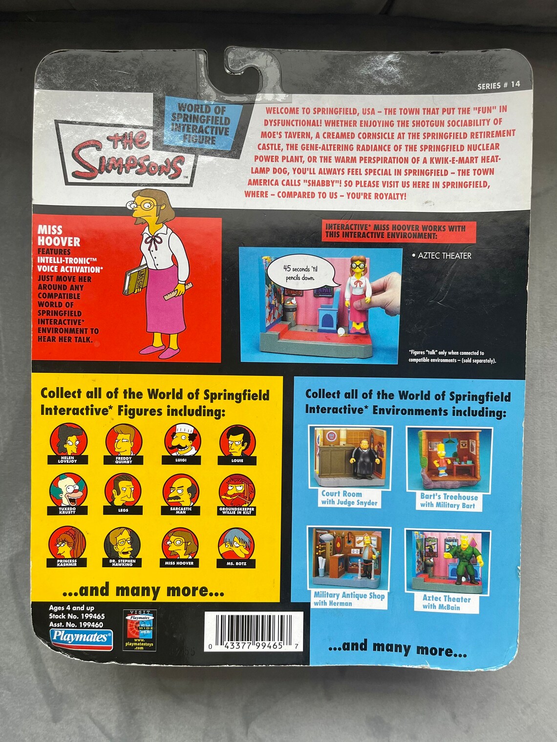 2003 UNOPENED Simpsons World of Springfield "miss Hoover" INTERACTIVE ...