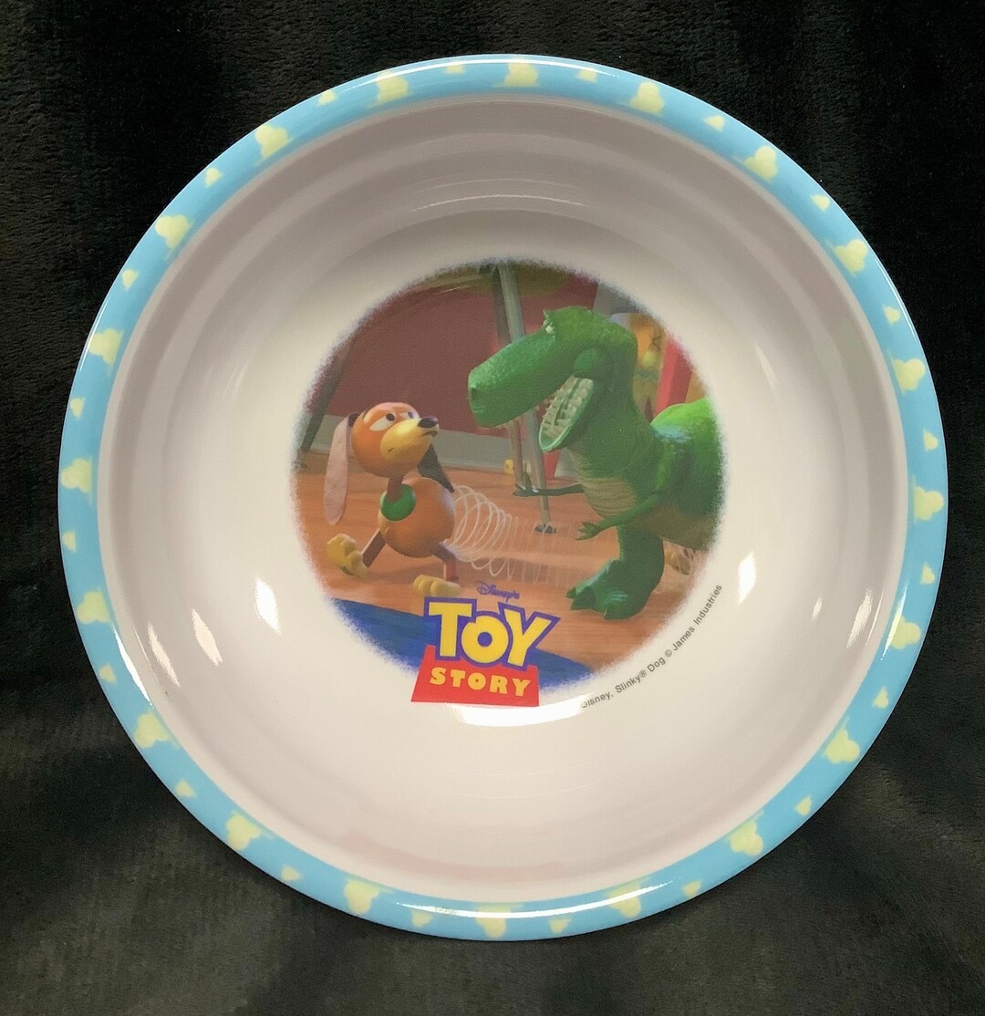 90s TOY STORY SLINKY Dog and Rex Disney Plastic Bowl - Etsy