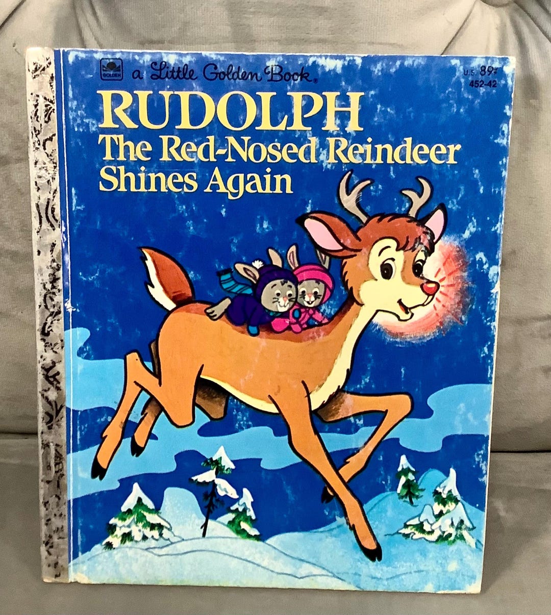1982 "rudolph the Red-nosed Reindeer Shines Again" Little Golden Book ...