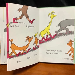 1993 Renewed Book "the Foot Book" by DR.SEUSS - Etsy