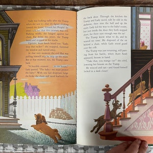 1955 Walt Disney’s LADY and the TRAMP A Big Golden Book, Golden Press ...