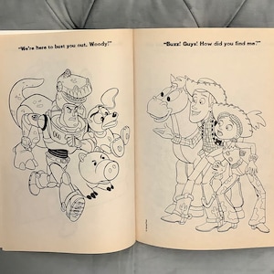 DISNEY Pixar 1999 TOY STORY 2 "toys to the Rescue" Little Golden ...