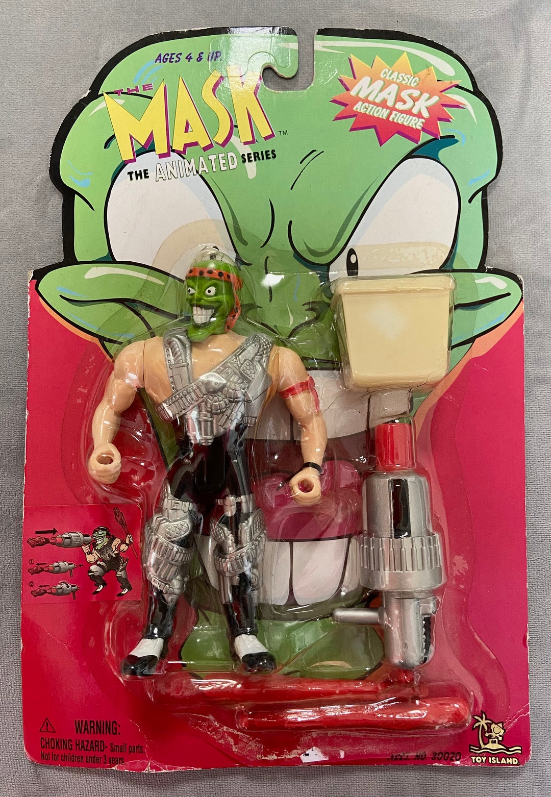 Toy Island Classic Sergeant THE MASK From 1997 Animated Series Action ...