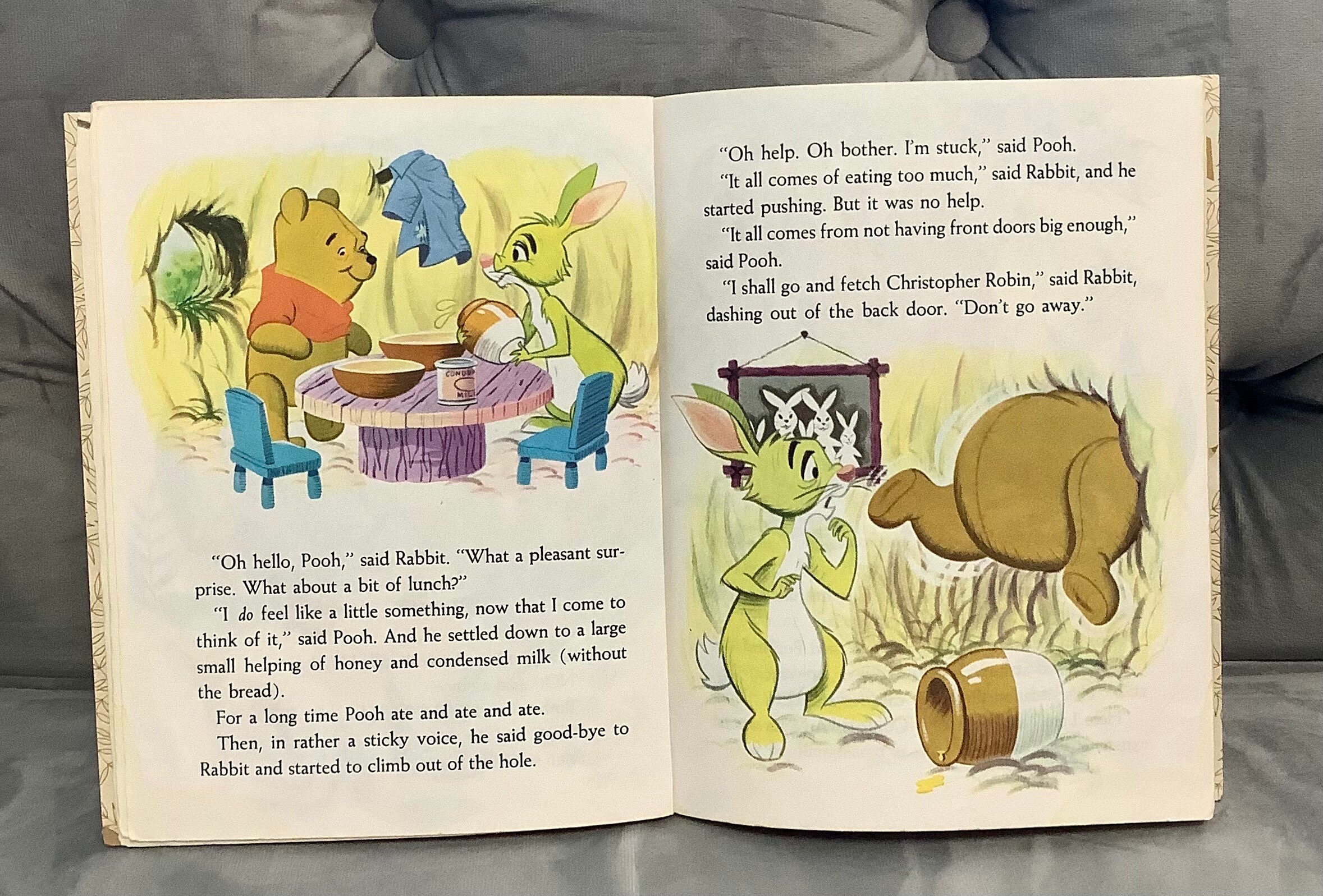 Vintage 1981 Walt Disney Little GOLDEN "winnie-the-pooh Meets Gopher ...