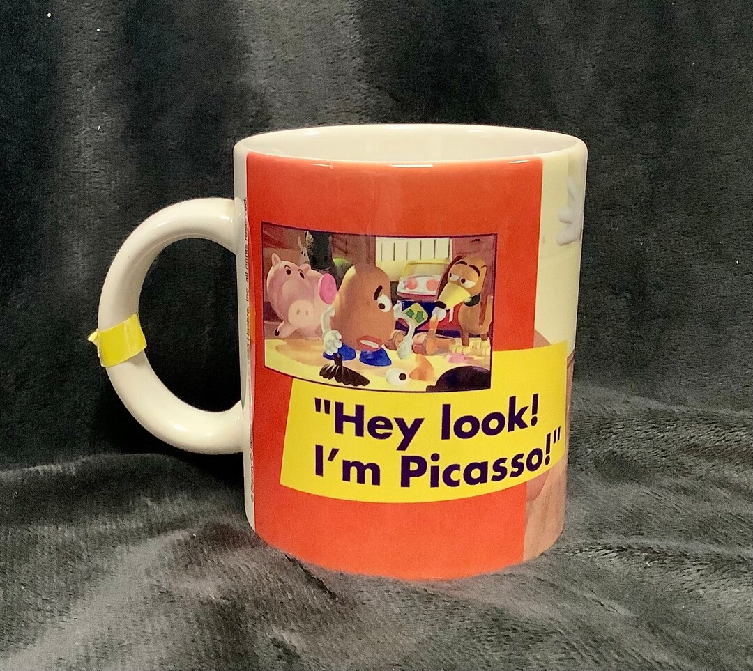 1995 "hey Look! I'm Picasso!" Mr. Potato Head TOY STORY DISNEY Coffee ...