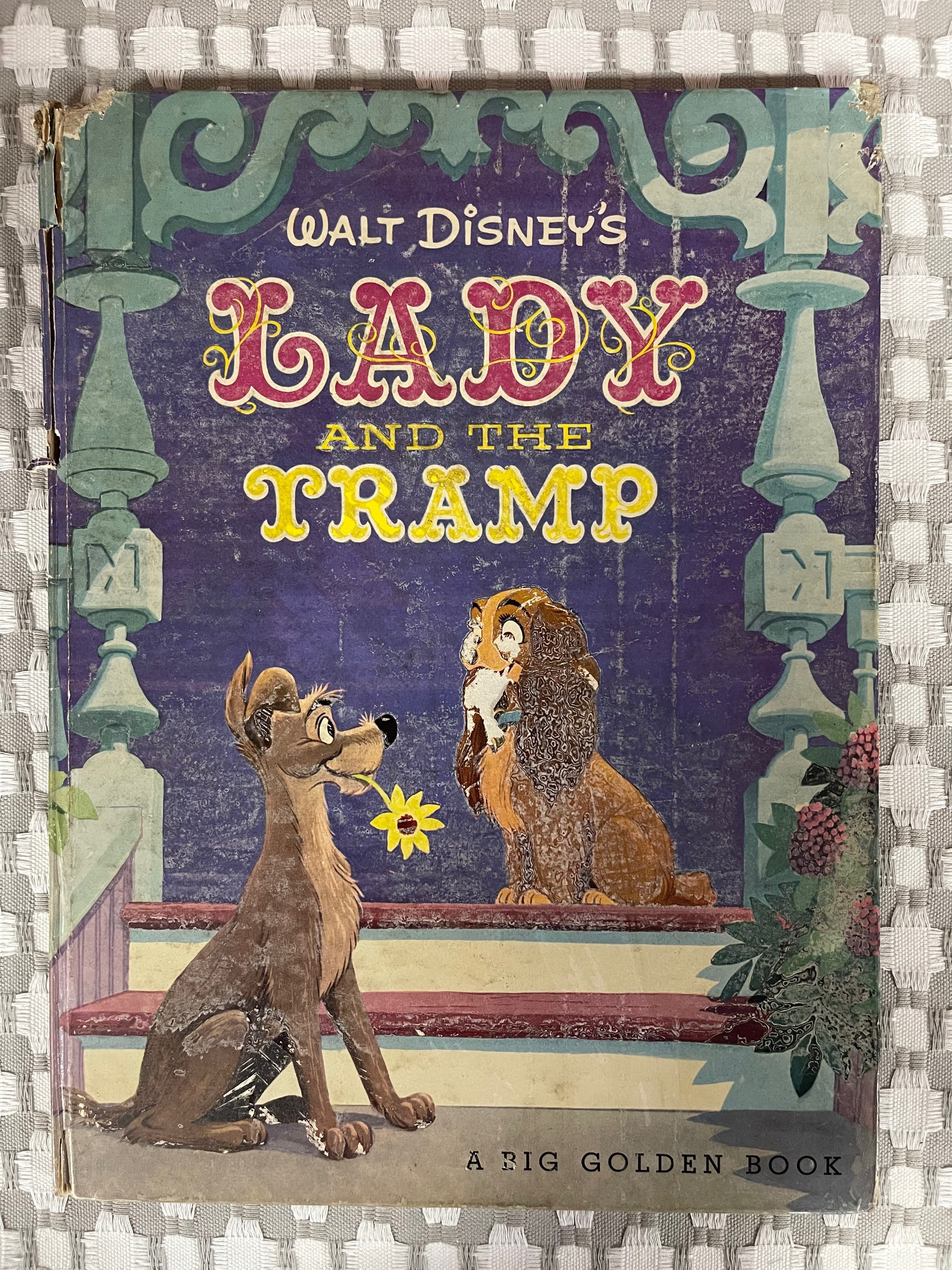 1955 Walt Disneys LADY and the TRAMP A Big Golden Book - Etsy