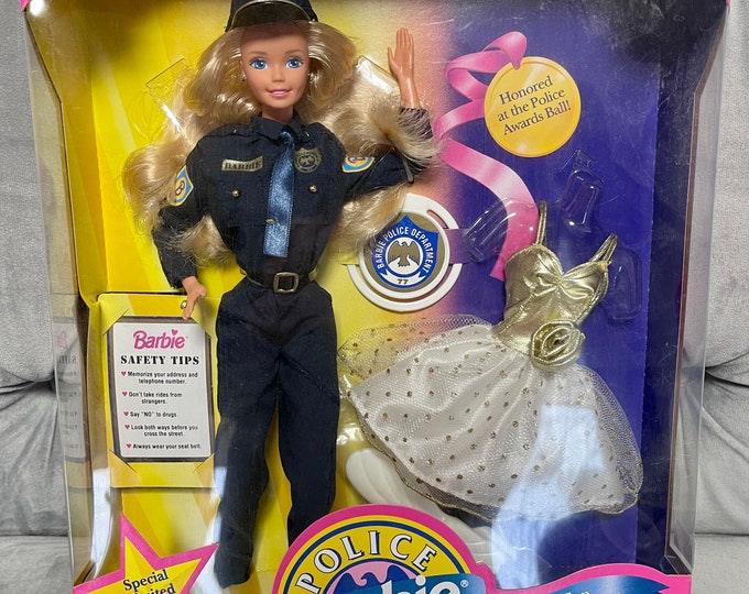 1993 Mattel POLICE OFFICER Barbie, Special Limited Edition, New in Box ...