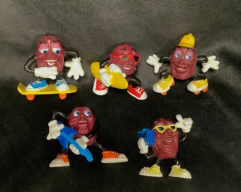 1987-1988 the California HARDEES RAISINS Set of Six - Etsy