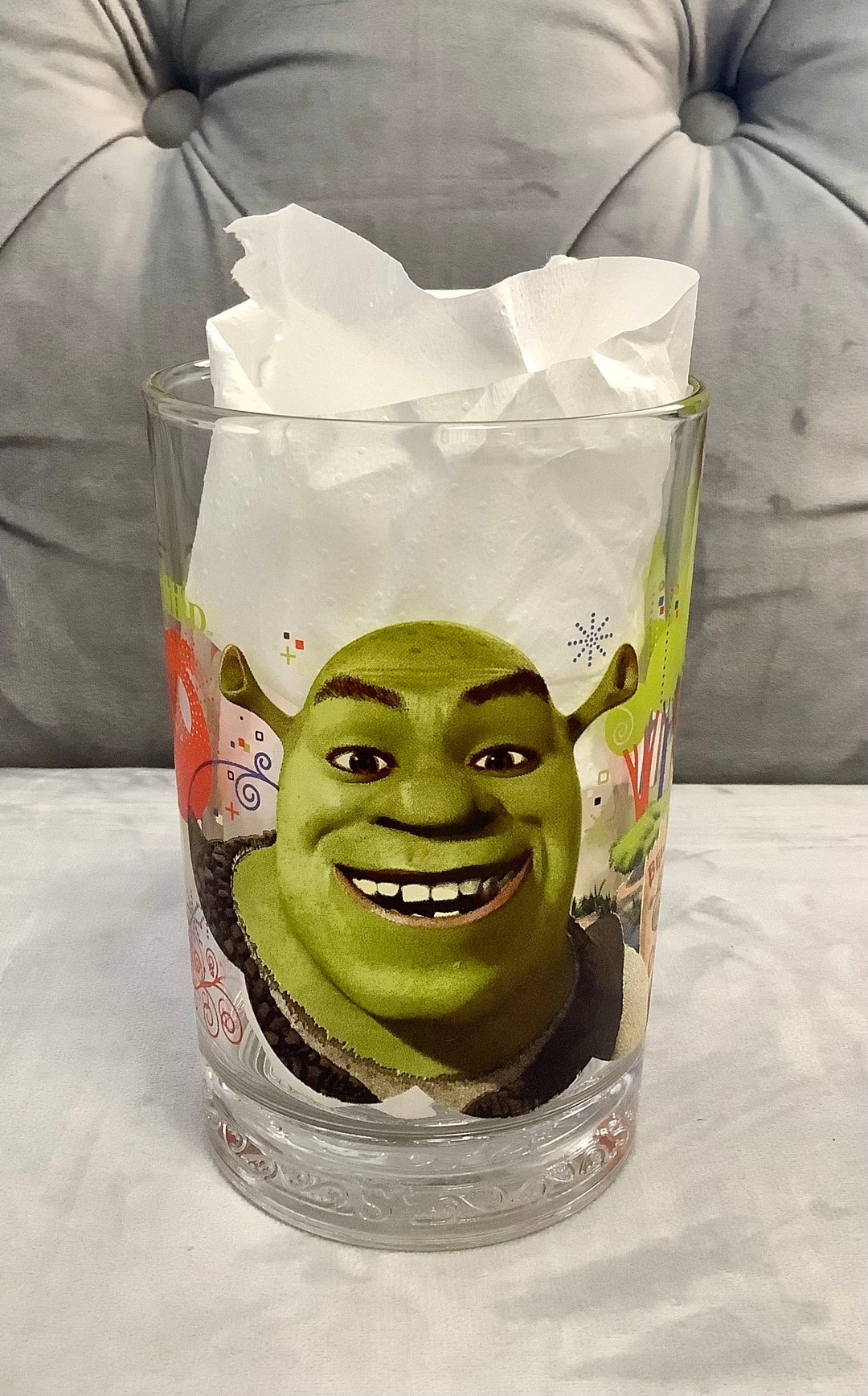 2007 MCDONALDS DREAMWORKS shrek the Third Shrek Glass Tumbler - Etsy