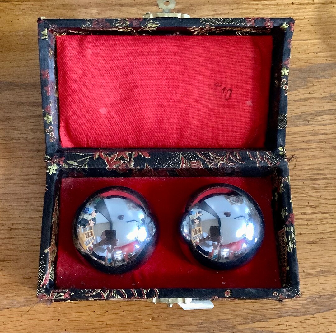 Vintage Chinese Baoding Anti-stress Silver Balls - Etsy