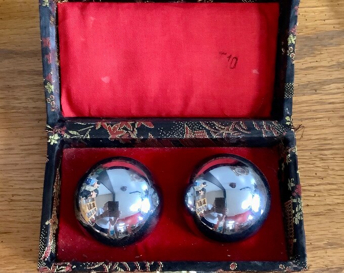 Vintage Chinese Baoding Anti-stress Silver Balls - Etsy