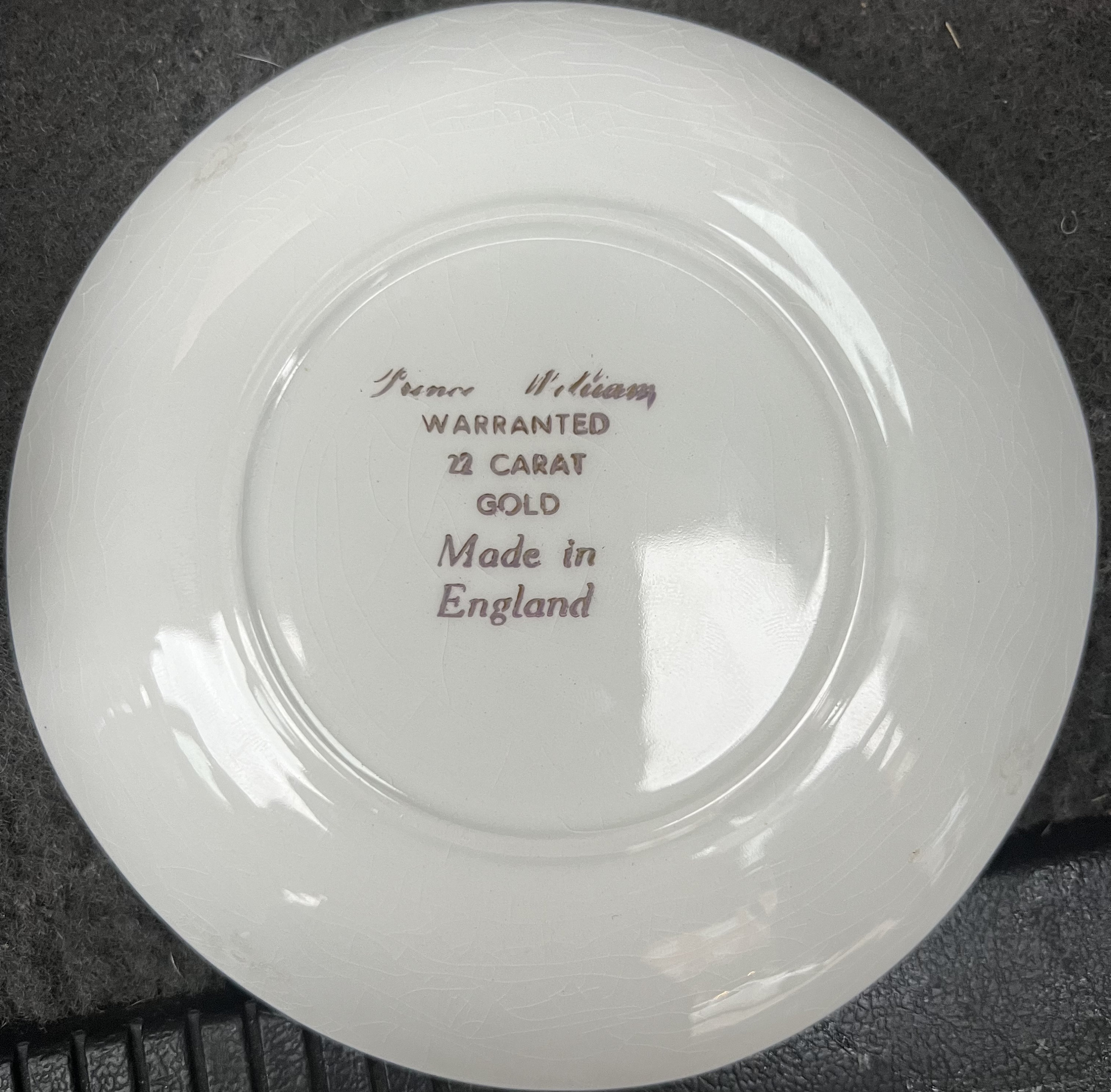 Vintage PRINCE WILLIAM WARE 22 Carat Gold Plate - Etsy