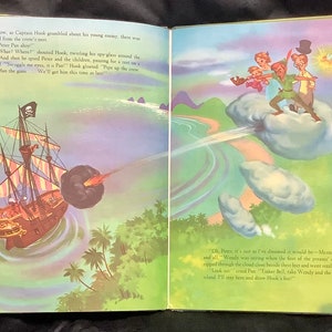 Vintage Walt DISNEY'S PETER PAN Big Golden Book - Etsy