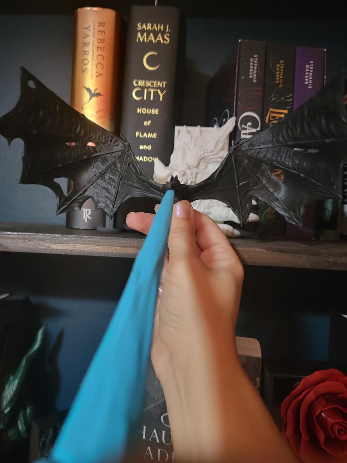 Undead Fire Breathing Dragon Book Nook With Book Mount, Perfect Gift or ...
