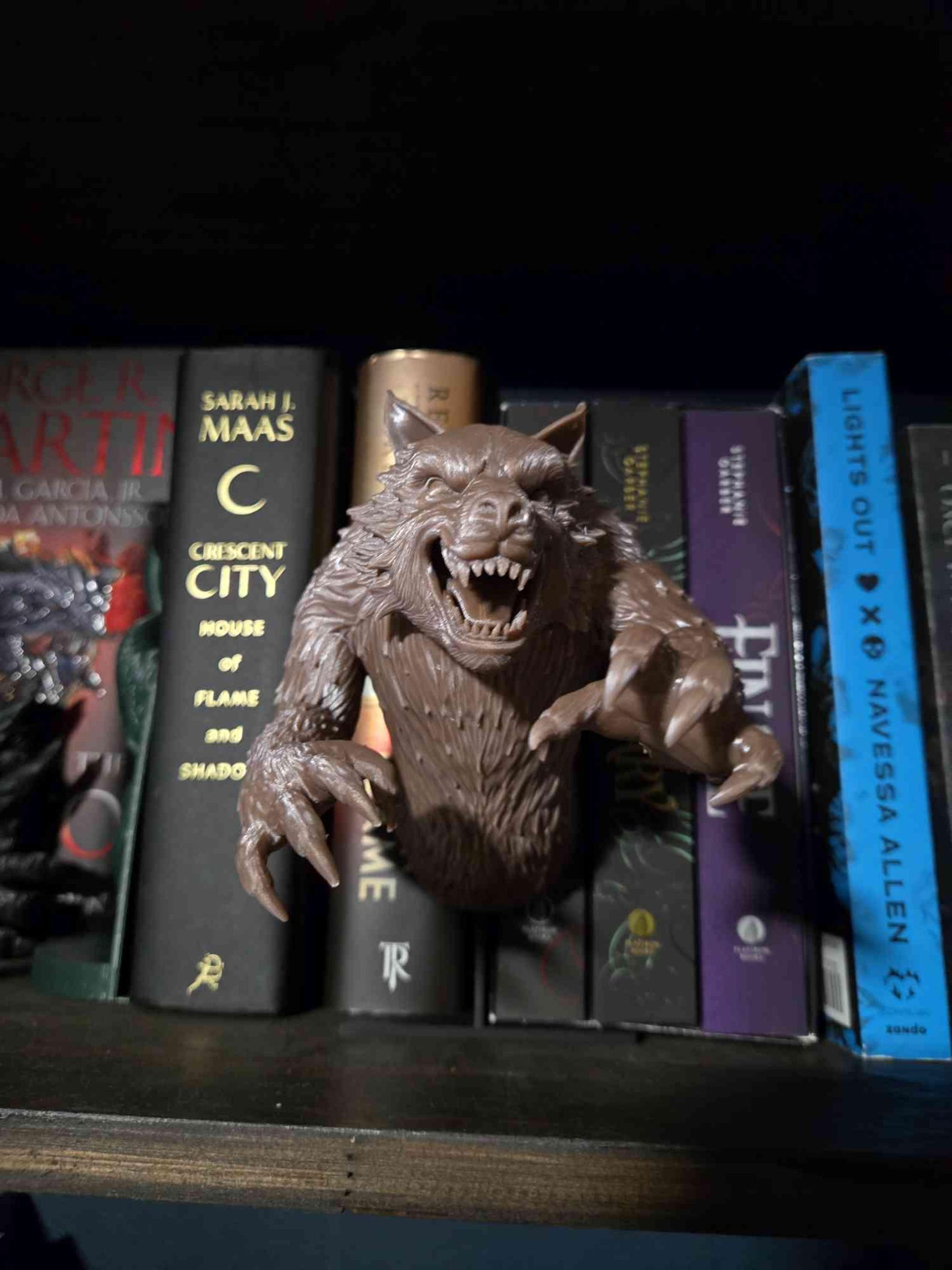 Out of the Pages Werewolf | Gothic Fantasy Monster Shelf Decor | 3D ...