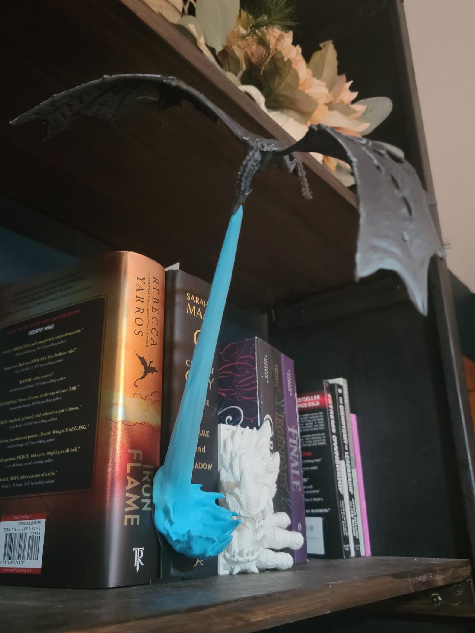 Undead Fire Breathing Dragon Book Nook With Book Mount, Perfect Gift or ...