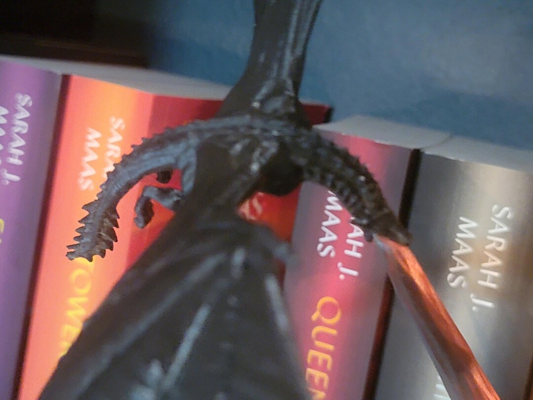 Crimson Fire Breathing Dragon Book Nook With Book Mount, Perfect Gift ...