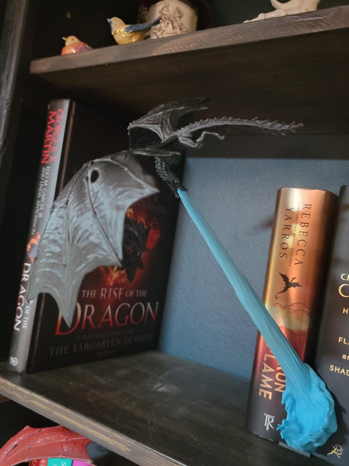 Undead Fire Breathing Dragon Book Nook With Book Mount, Perfect Gift or ...