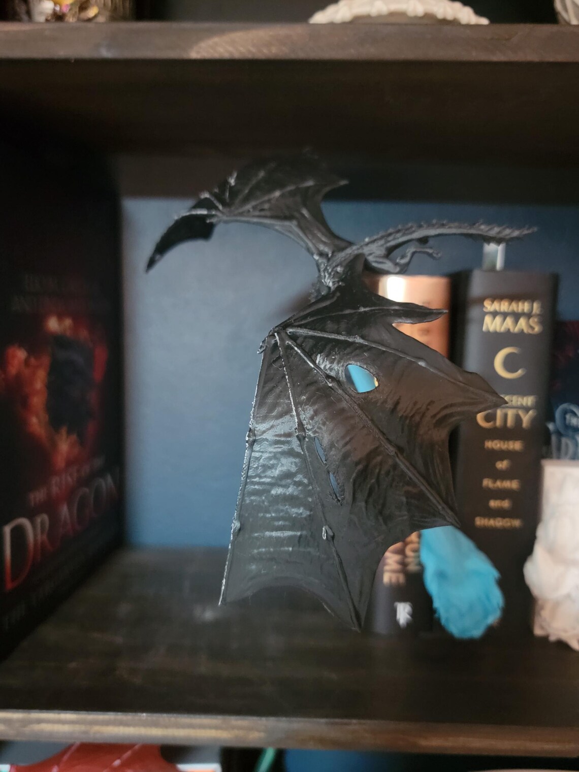 Undead Fire Breathing Dragon Book Nook With Book Mount, Perfect Gift or ...