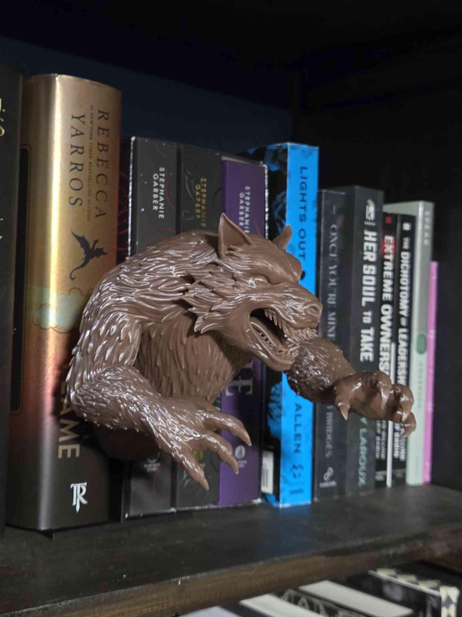 Out of the Pages Werewolf | Gothic Fantasy Monster Shelf Decor | 3D ...