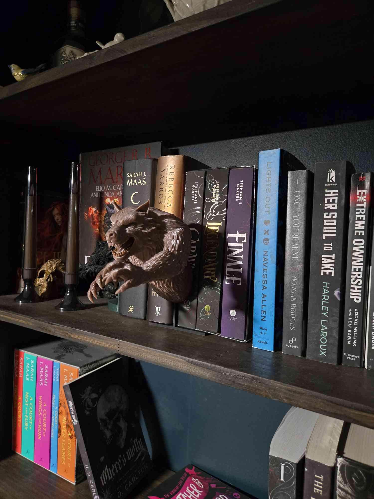 Out of the Pages Werewolf | Gothic Fantasy Monster Shelf Decor | 3D ...