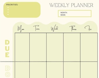 Colorful Digital/printable Weekly Planner Pages Bundle 29 Pages - Etsy