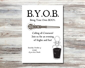Byob Halloween Party - Etsy