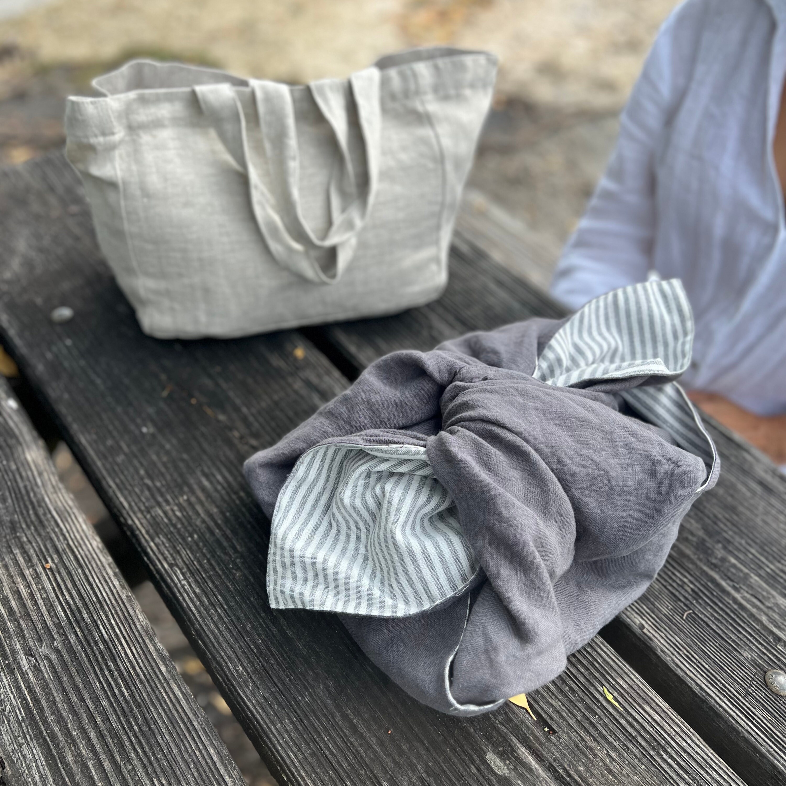 Small Linen Bag Eco Friendly Natural Zero Waste Bag With - Etsy