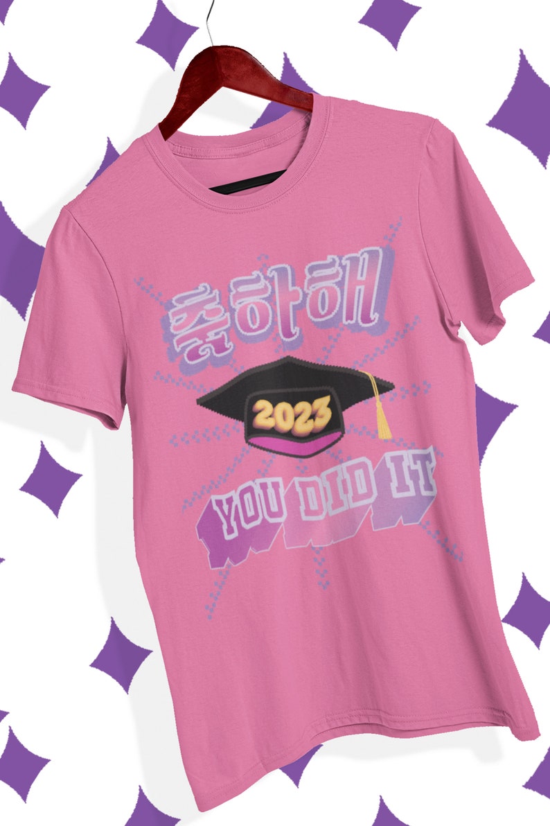 Family Graduation Shirts 2026 Hangul 3D 축하해 K Pop Custom Name Proud Mom ...