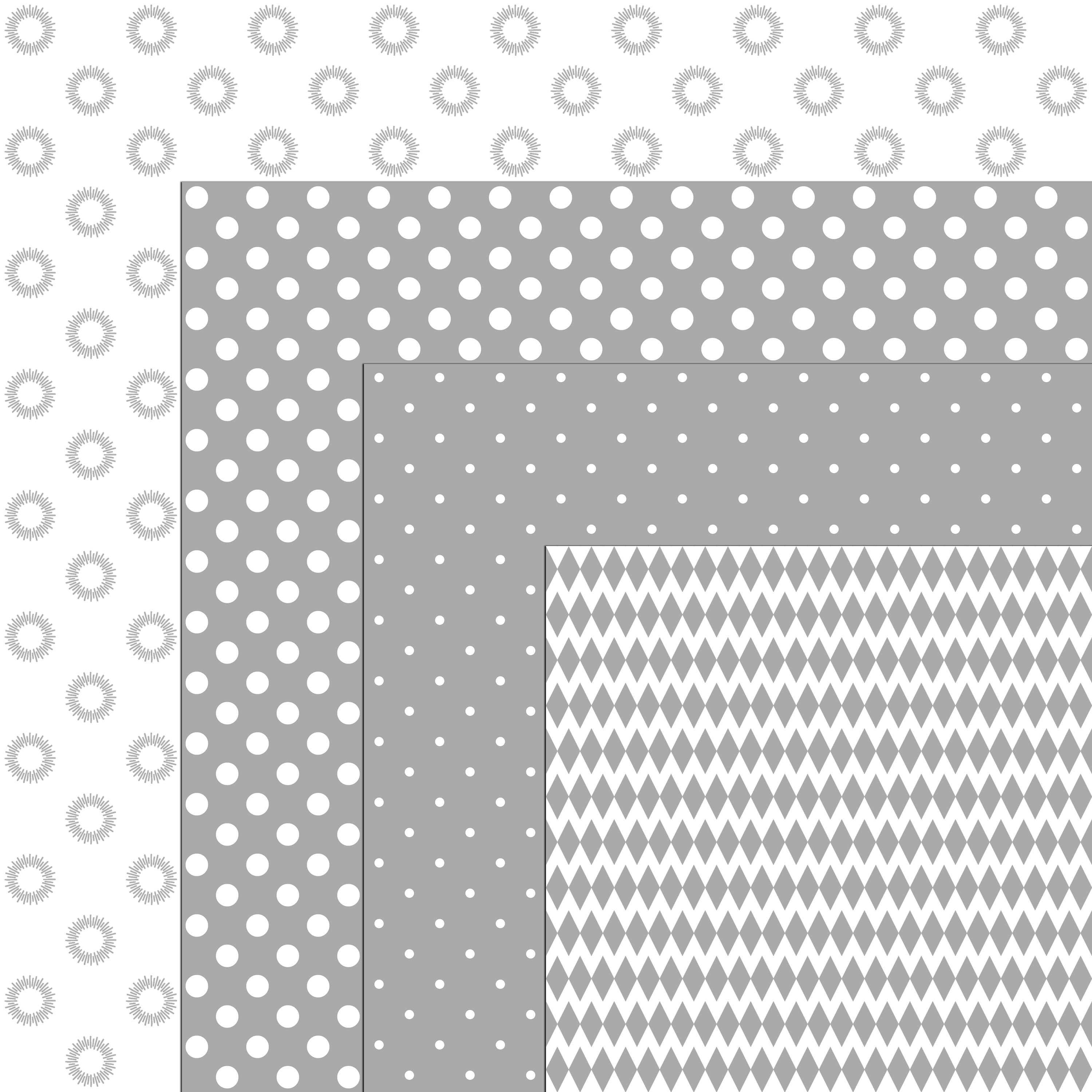 Seamless Gray Digital Paper Pack. Light Gray Paper. for Backgrounds ...