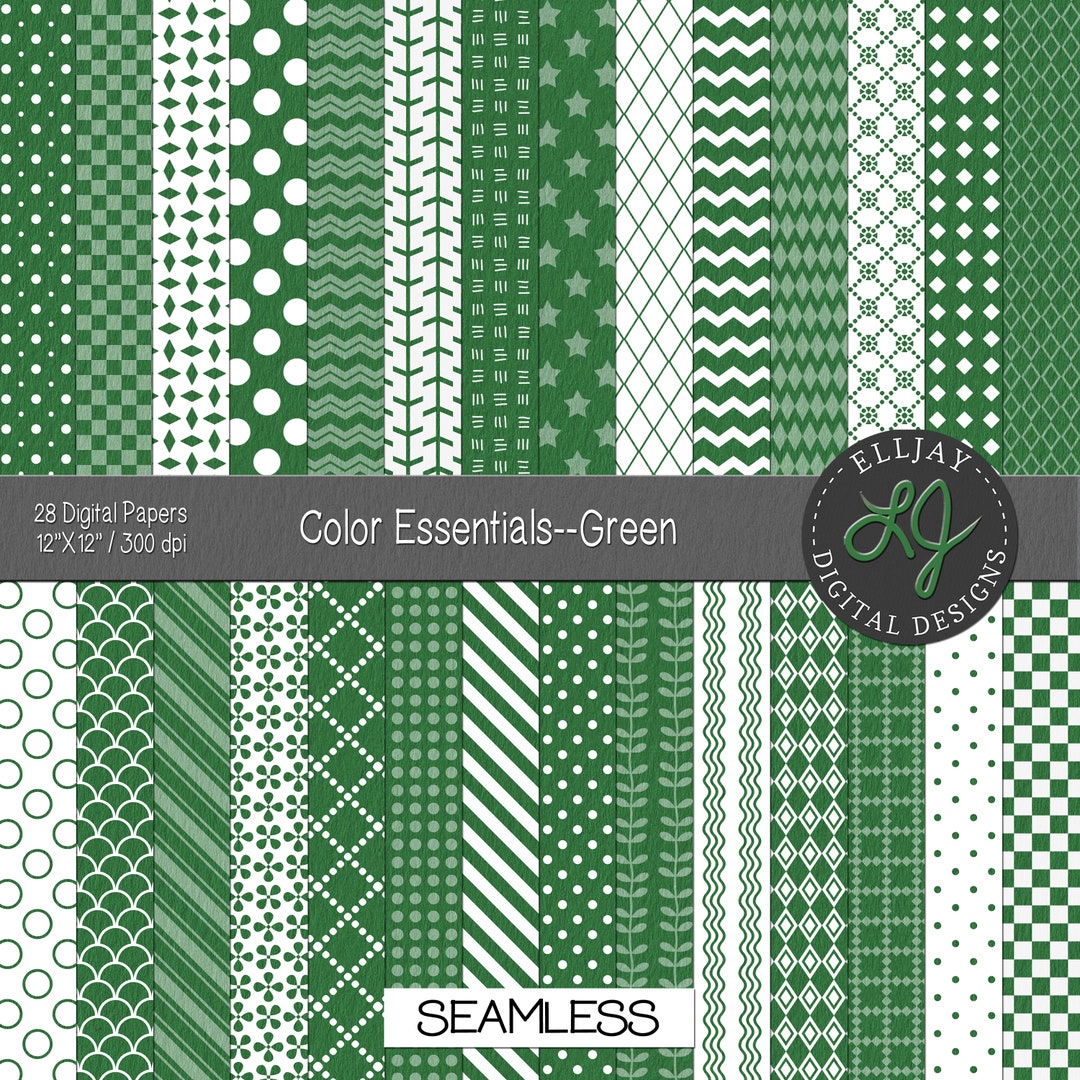 Green Digital Paper. Great for Graduation. Digital Scrapbook Paper ...