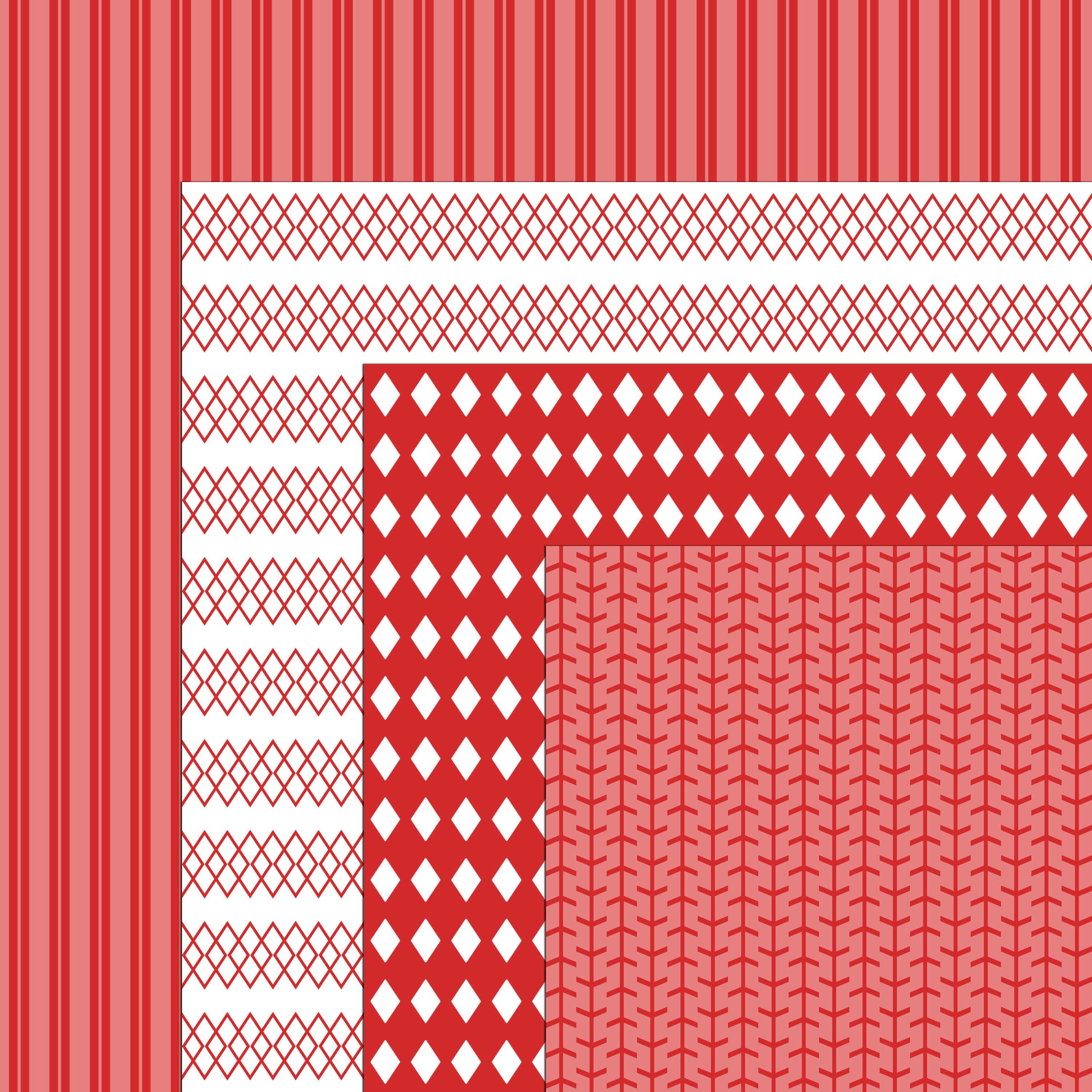 Cadmium Red Digital Paper Pack. Seamless Paper. Cadmium Red Scrapbook ...