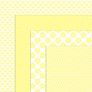 Pastel Yellow Floral Digital Paper Pack: 32 Seamless Patterns (instant ...