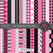 Hot Pink & Black Digital Paper Pack. Seamless Pink Backgrounds ...