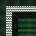 Black, White and Green Digital Paper Pack. Patterns, Backgrounds, for ...