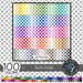 Retro Circle Digital Paper Pack: 100 Rainbow Colors (digital Download ...
