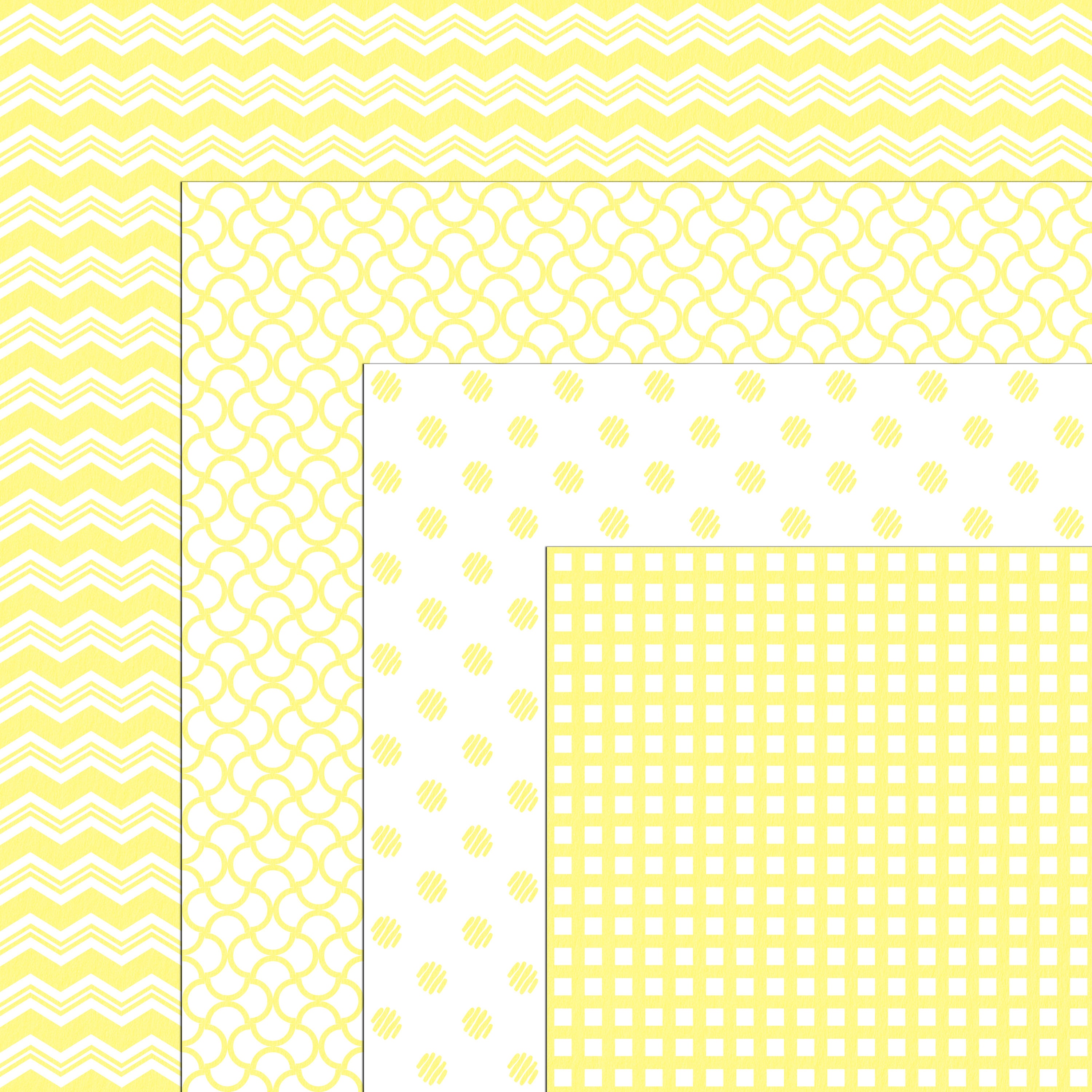 Pastel Yellow Digital Paper Pack With Light Texture. Great for Spring ...