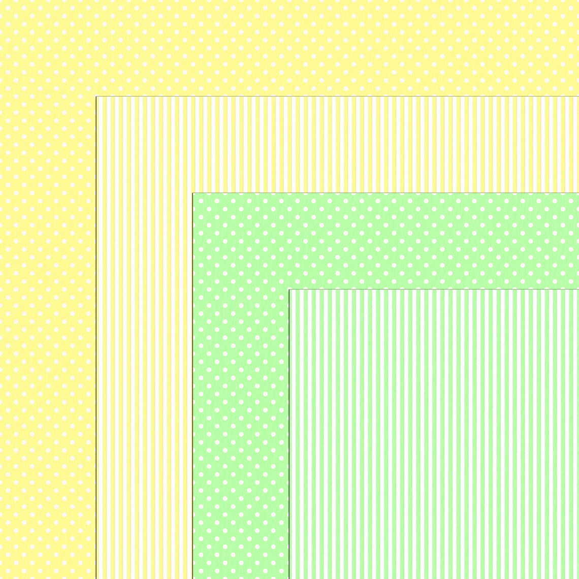 Bright Pastel Pinstripe and Polka Dot Digital Paper. Pastel Backgrounds ...