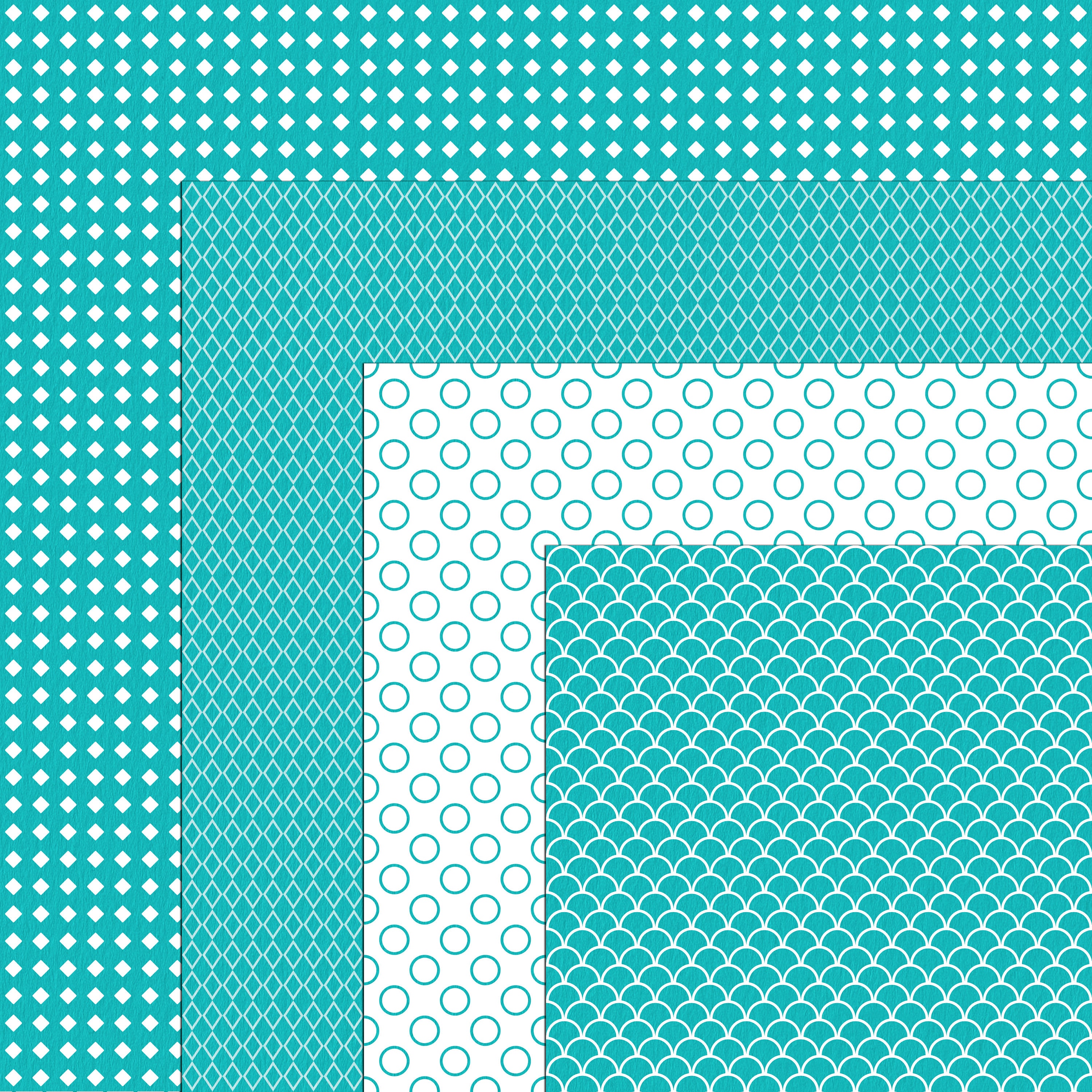 Turquoise Digital Paper Pack, Seamless Texture (digital Download) - Etsy