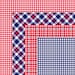 Red White Blue Plaid Digital Paper Pack. Patriotic Digital Scrapbook ...