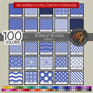 Small White Polka Dots Digital Paper in 100 Colors. Small Pattern for ...