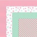 Pink and Mint Green Floral Digital Paper Pack. Pink Mint Patterns. Baby ...