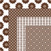 Chocolate Brown Floral Digital Paper Pack. Brown Scrapbook Paper. Brown ...