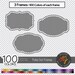 Polka Dot Frames Clipart: 100 Colors, Printable Labels (PNG Digital ...