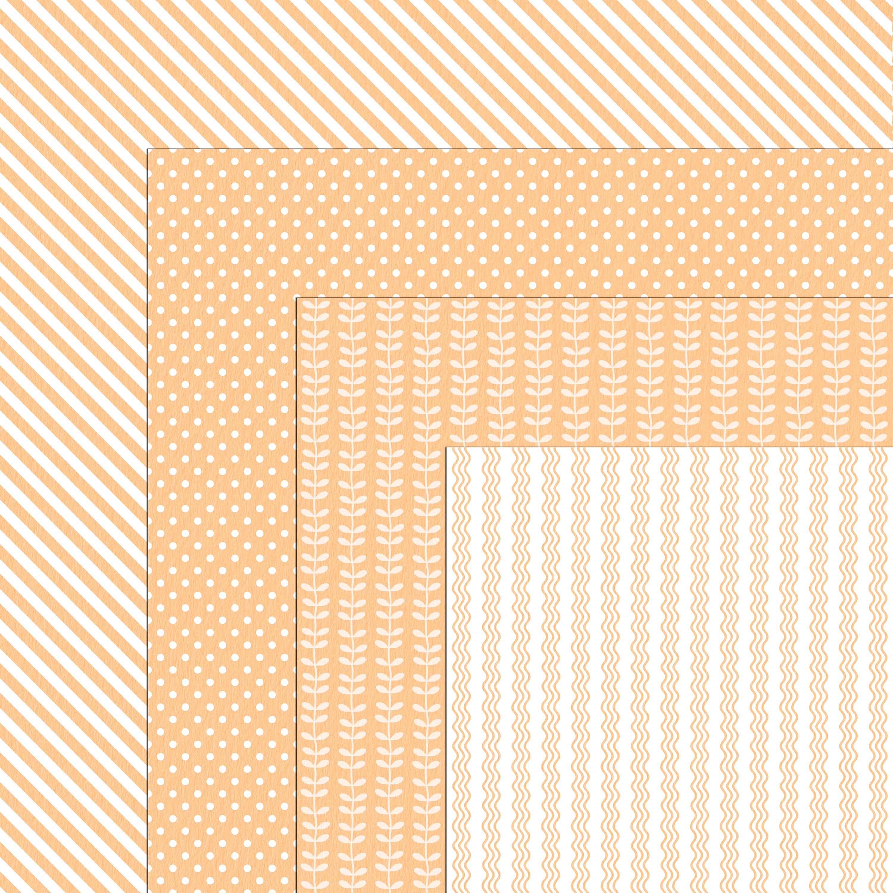 Pastel Orange Digital Paper With Light Texture. Seamless Orange ...