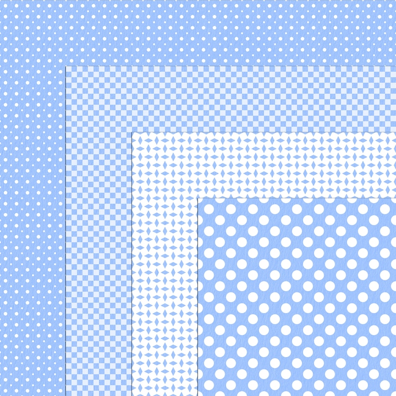 Pastel Blue Digital Paper With Light Texture. Seamless Blue Scrapbook ...