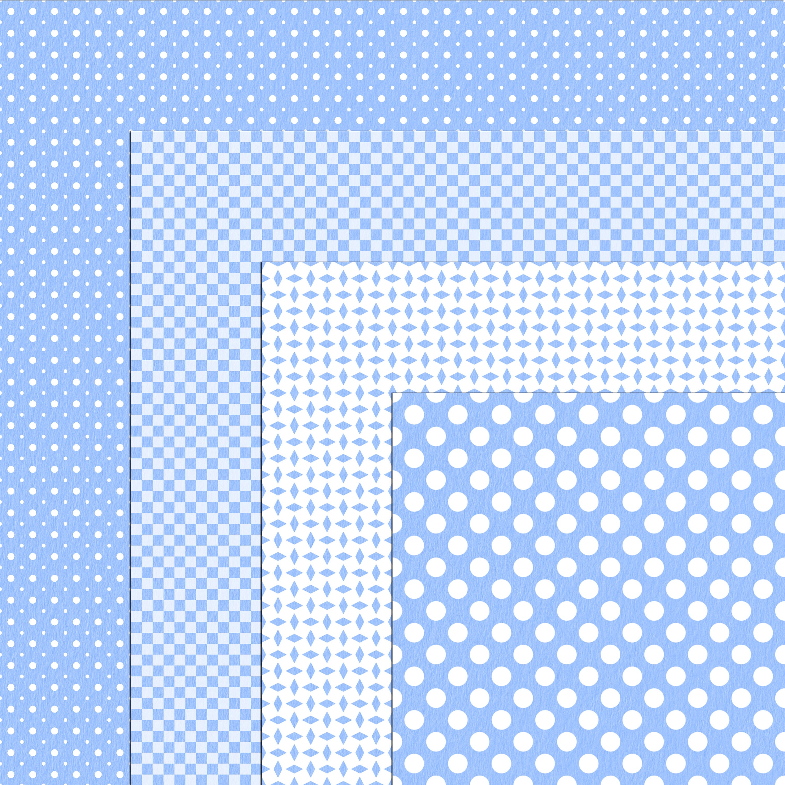 Pastel Blue Digital Paper With Light Texture. Seamless Blue Scrapbook ...